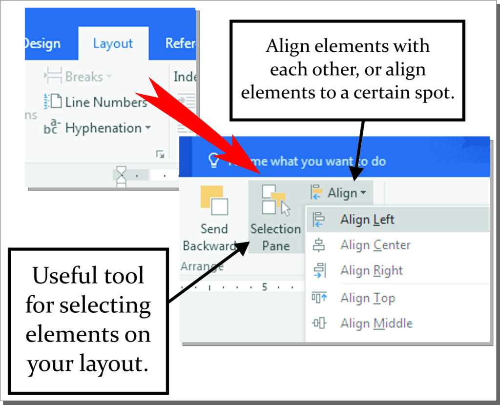 Layout Tab Tools - My Church Assistant Layout Tab Tools - My Church Assistant