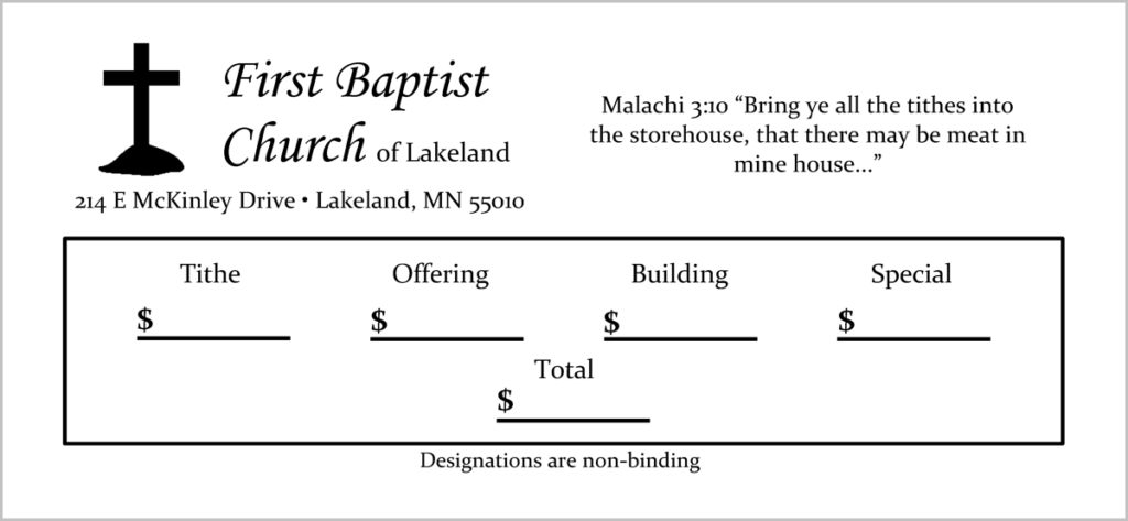 Church Offering Envelope Layout Designed in Word - My Church Assistant Church Offering Envelope Layout Designed in Word - My Church Assistant
